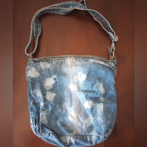 Bags | Bleach Washed Denim Purse | Poshmark